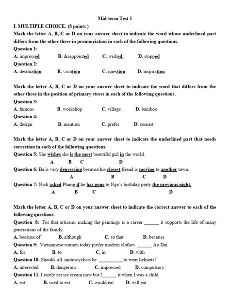 Midterm Test 1 Ta9 Pdf Jeans