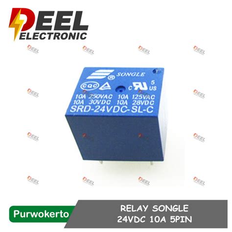 Relay 24v 10a 5pin Srd 24vdc For Project Arduino And Electronics Lazada Indonesia