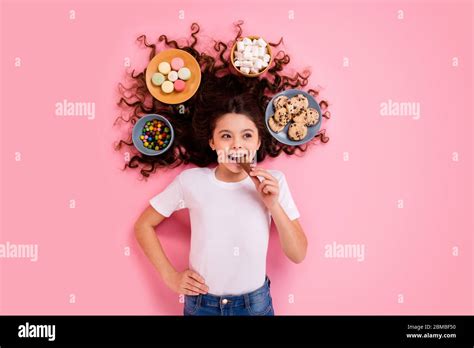 Top View Above High Angle Flat Lay Flatlay Lie Concept Portrait Of Her