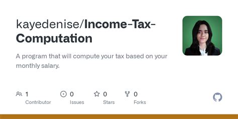 GitHub Kayedenise Income Tax Computation A Program That Will Compute Your Tax Based On Your