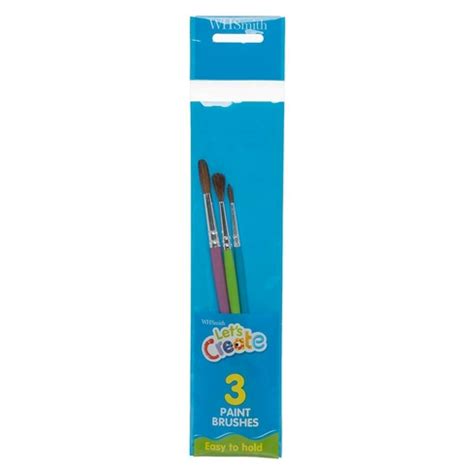 Whsmith Let S Create Paint Brushes Pack Of Whsmith