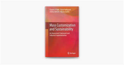 ‎mass Customization And Sustainability By Claudio R Boër Paolo