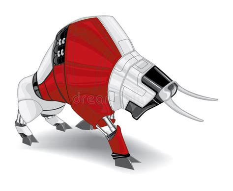 Electronic bull stock vector. Image of beef, come, breaker - 15850428