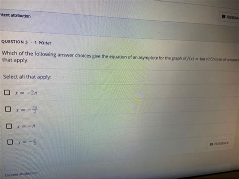 solved mtent attribution feedbac question 3 1 point which of
