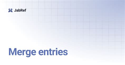 Merge Entries Jabref