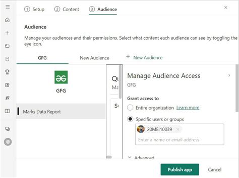 Power Bi How To Publish App Geeksforgeeks