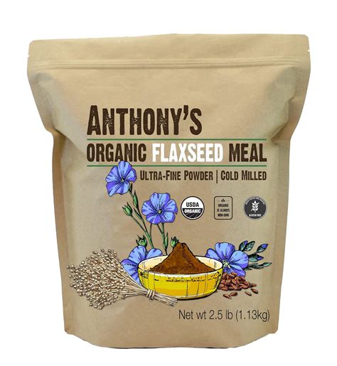 Anthonys Harina de linaza orgánica 25 libras sin gluten polvo ultrafino