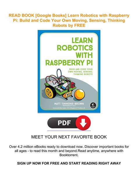 READ BOOK Google Books Learn Robotics With Raspberry Pi Build And By Ebooksnew Issuu