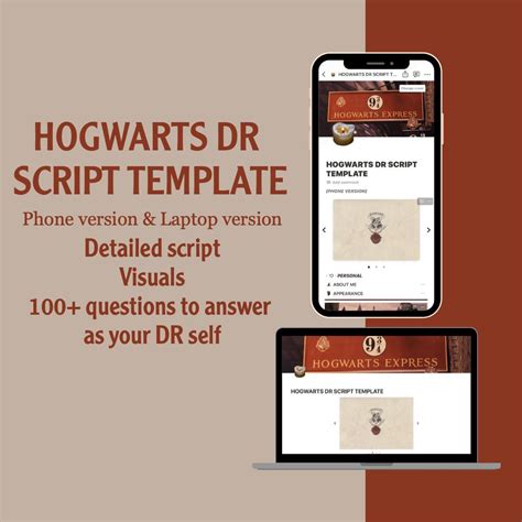 Hogwarts Dr Shifting Script Template Shifting Script Notion Template