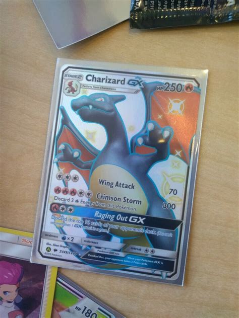 Pokemon Shiny Charizard Gx Hidden Fates Sv49sv94 Pack Fresh Nmm
