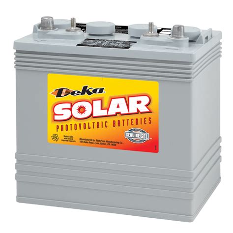 Deka Solar 8g8vgc Deka Agm Deep Cycle Battery 8v 140 Ahc100 Hr