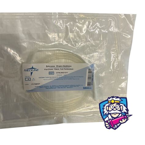 New Medline Dynjwe1311 Perforated Flat Drain 10mm Disposables General For Sale Dotmed