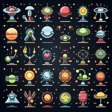 Premium Ai Image Science Icon Set