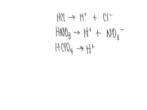 Solved Write The Ions The Each Acid Would Form In Aqueous Solution