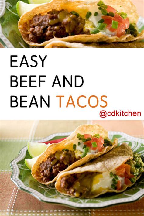 Easy Beef And Bean Tacos Recipe