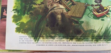 Walt Disneys Adventures Of Mr Toad 1949 Big Golden Book Kenneth