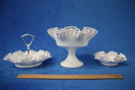 Lot 3 Fenton Ware Pieces