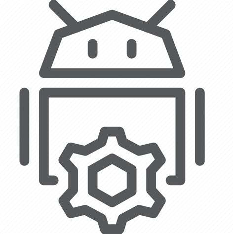 Android Coding Cog Custom Customize Robot Settings Icon