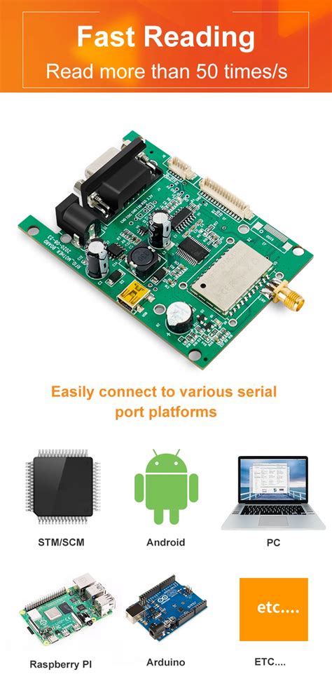 Uhf Rfid Reader Writer 860 960mhz For Arduino And Raspberry Pi