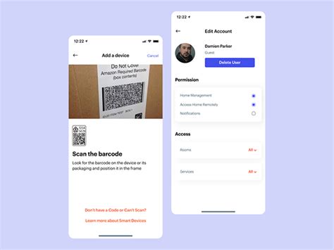 Smart Home App Template Figma Behance