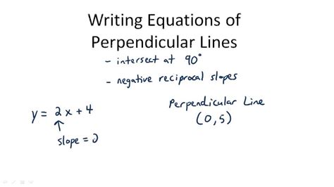 Equations Of Perpendicular Lines Ck Foundation