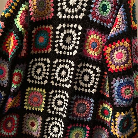 Granny Square Crochet Cardigan Afghan Crochet Cardigan Plus Size