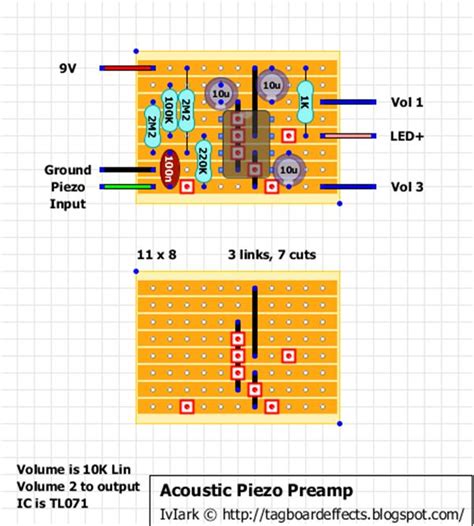 Acoustic Guitar Preamp Schematic