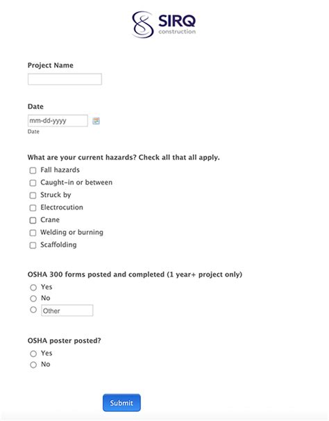 Create Inspection Cheklists Online For Free Jotform