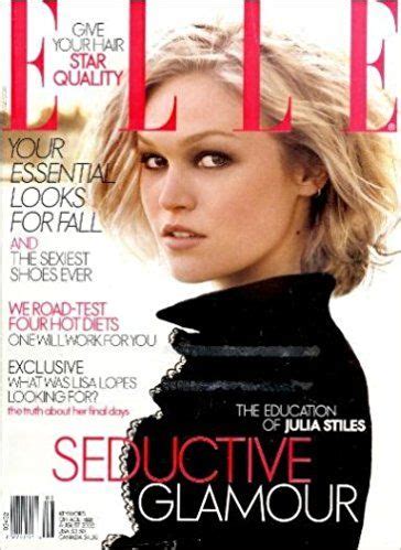 Elle Magazine August 2002 Julia Stiles Cover And Interview Julia