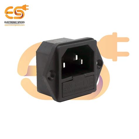 Electronic Spices Panel Mount Plug Adapter 3pin Inlet Module Power