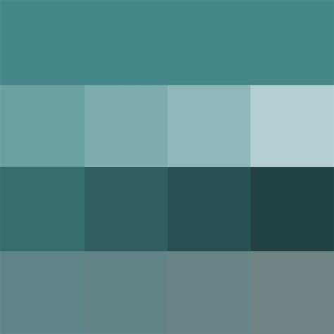 Pantone Teal Shades Color Wyvr Robtowner