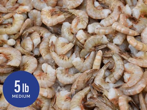 5 Lb Box Of Medium Shrimp 31 40 Per Lb