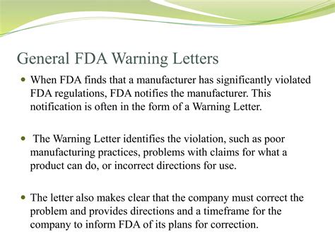 Fda Warning Letter Pptx
