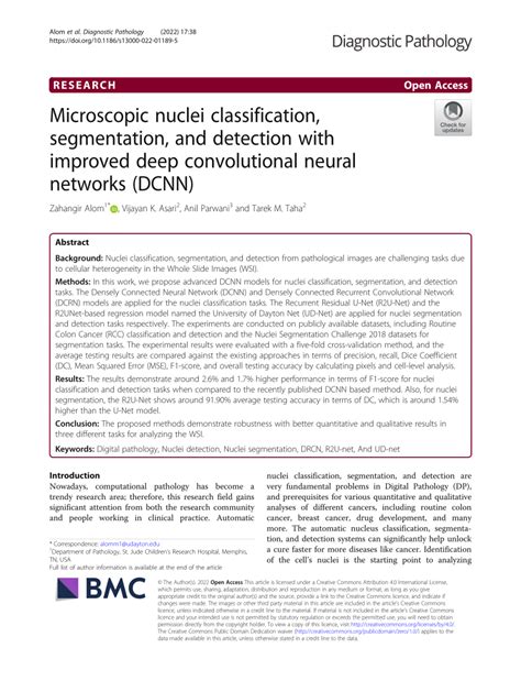 pdf microscopic nuclei classification segmentation and detection