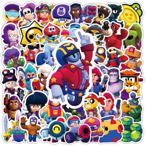 Stu Limited Edition 50pcs Brawl Stars Stickers Brawl Stars