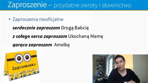 Jak napisać zaproszenie Lekcja z nauczycielem YouTube