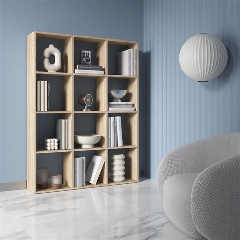 ᐉ Стелаж для дому М 8 на 12 комірок 1072x1429x300 мм Дуб сонома • Краща ціна в Києві Україні