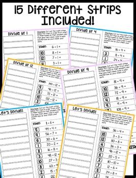 Basic Division Solve It Strips Inspired Elementary
