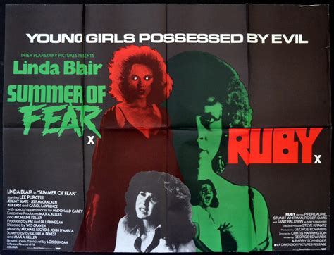 Summer Of Fear Ruby Rare Film Posters