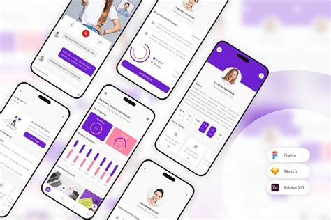 Language Learning Course Mobile App Ui Kit Learning Languages Mobile App Ui App