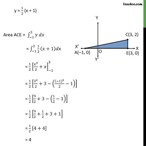 Question Using Integration Find Area Of Triangle Class