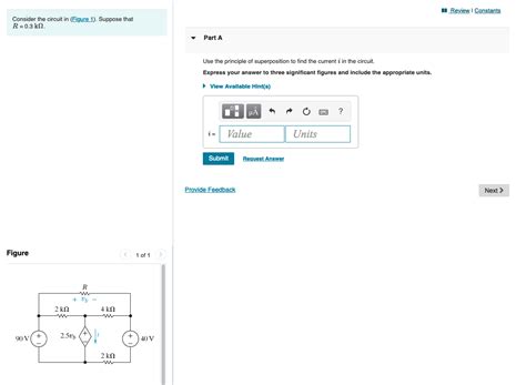 Solved 1 Review Constants Consider The Circuit In Figure