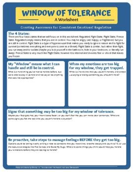 Printable Window Of Tolerance Handout Pdf