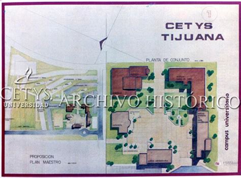 Planta De Conjunto Cetys Universidad Campus Tijuana 1975 Cetys