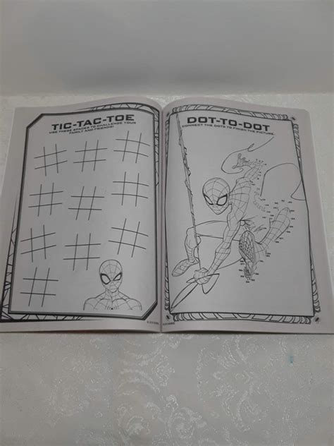Marvel Spider Man Coloring And Activity Book Plus 18 Double Ended Markers