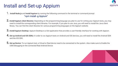 automation using appium pptx