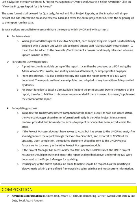Apa Template Word Templates Project Status Report Progress Report