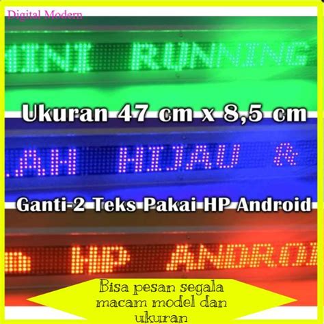 Jual Running Text Mini Sedang Ukuran 47 X 9 Cm Shopee Indonesia