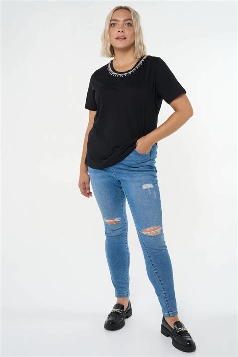 Ms Mode Top Met Strass Steentjes Wit Wehkamp