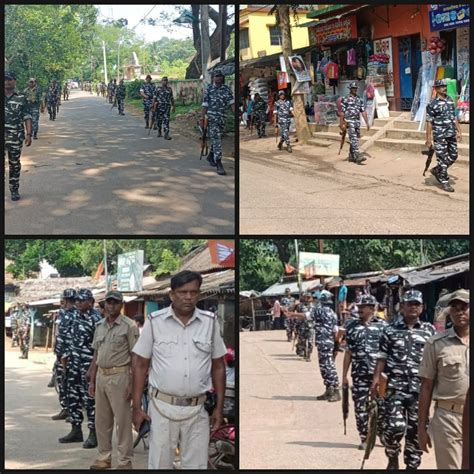 Bhadrak Police On Twitter Flag March Area Domination By Dhamnagar